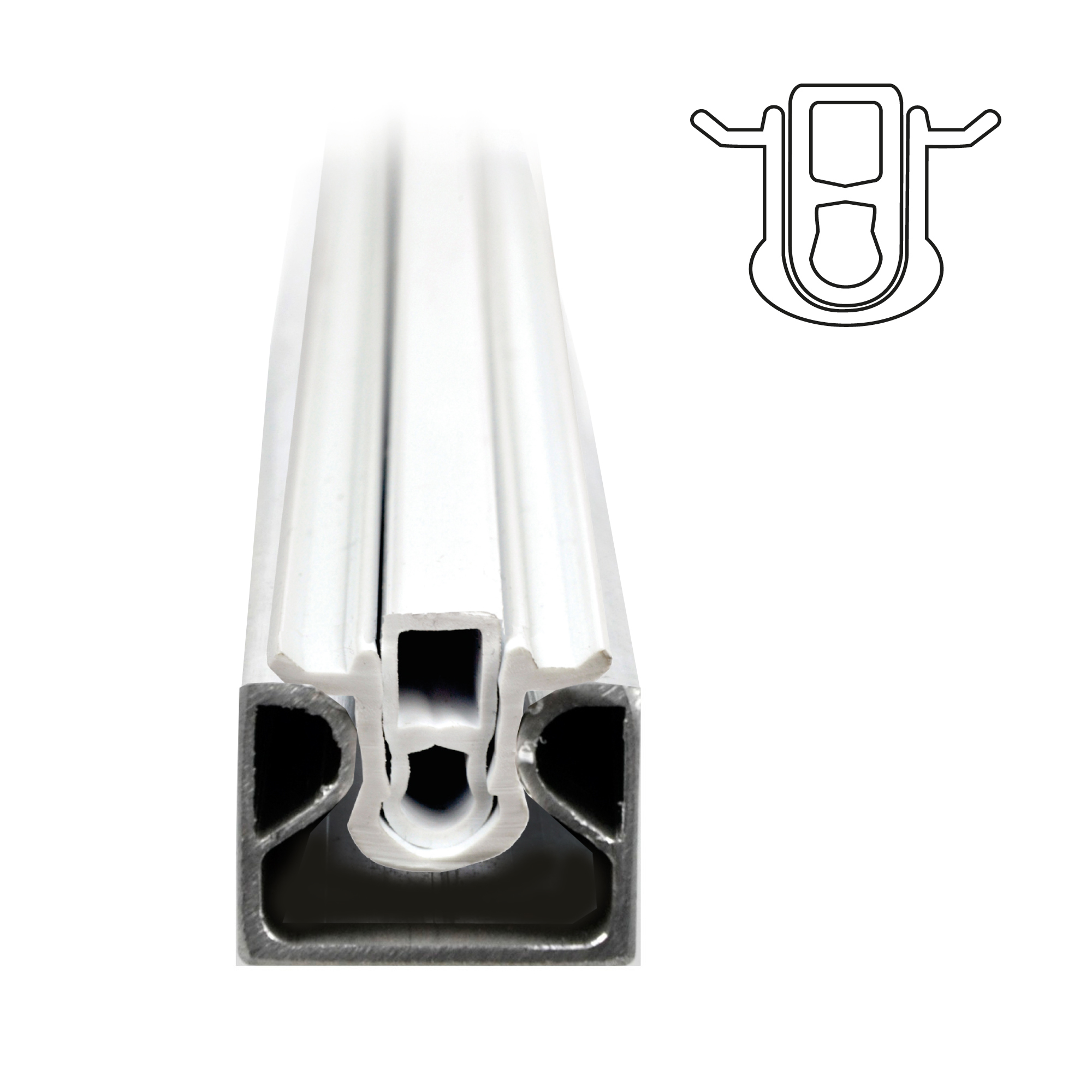 Profil aluminiowy listwy IT10 wzmocniony - Profile listew montażowych ...